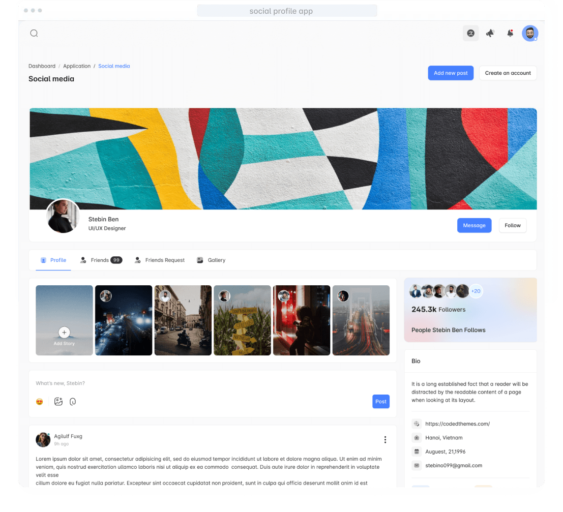 Able Pro Material UI React Dashboard Template